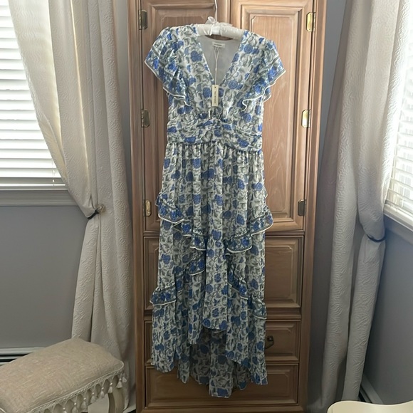 Max Studio | Dresses | Max Studio Floral Print Tiered Flowy Dress New ...